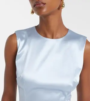Dolce & Gabbana Satin Midi Dress