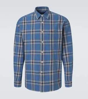 Dunhill Plaid Cotton Shirt