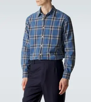 Dunhill Plaid Cotton Shirt