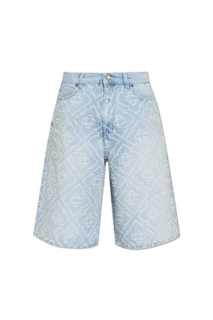 Casablanca Light Wash Shorts For Men