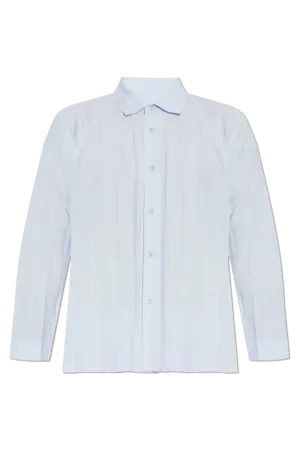 Issey Miyake Pleated Shirt - Blue