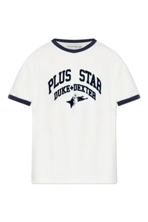DUKE + DEXTER T-shirt With Logo - Cream