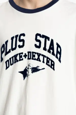 DUKE + DEXTER T-shirt With Logo - Cream