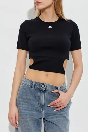 COURREGES Asymmetric Top With Tie Detail