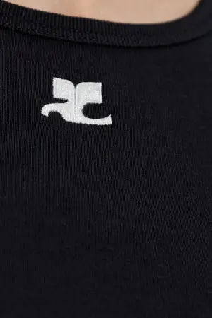 COURREGES Asymmetric Top With Tie Detail
