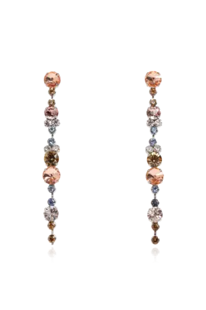 FORTE_FORTE Crystal Dangle Earrings - Multicolour