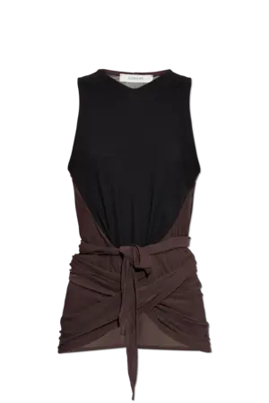 LEMAIRE Asymmetrical Top - Brown