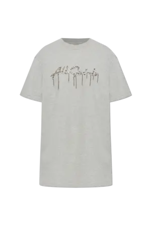ALLSAINTS Chains Embellished T-shirt - Grey