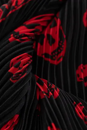 Alexander McQueen Pleated Scarf - Black