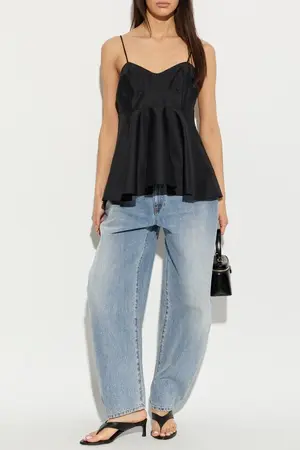 RÓHE A-line Strappy Top - Black