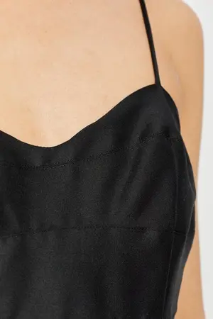 RÓHE A-line Strappy Top - Black