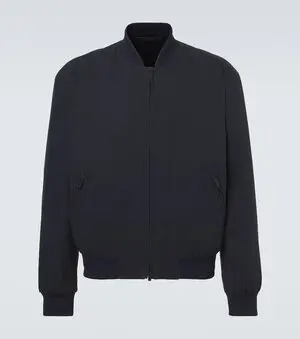 Giorgio Armani Cotton-blend Bomber Jacket