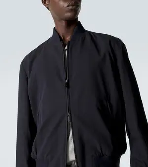 Giorgio Armani Cotton-blend Bomber Jacket