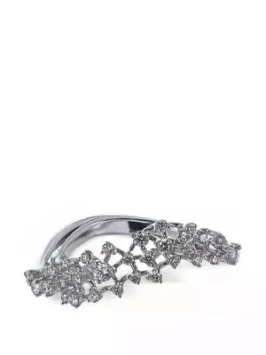 ANANYA 18k White Gold Scatter Diamond Band Ring
