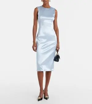 Dolce & Gabbana Satin Midi Dress