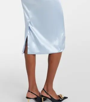 Dolce & Gabbana Satin Midi Dress