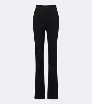 Balenciaga High-rise Straight Jeans - Black