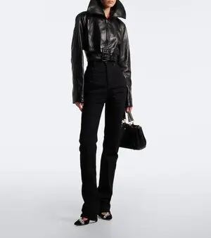 Balenciaga High-rise Straight Jeans - Black