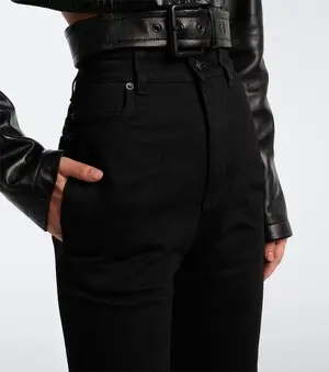 Balenciaga High-rise Straight Jeans - Black