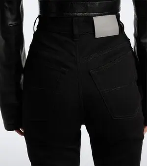 Balenciaga High-rise Straight Jeans - Black