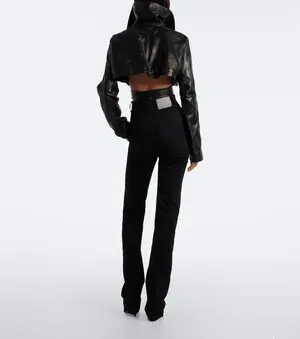 Balenciaga High-rise Straight Jeans - Black