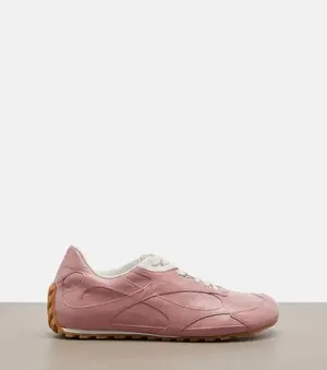 Bottega Veneta Orbit Flash Leather Sneakers - Pink