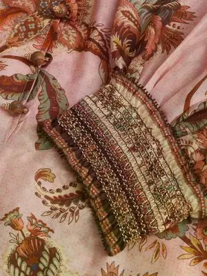 Zimmermann Aster Billow Floral Print Dress - Pink