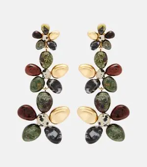 Zimmermann Norma 16kt Gold-plated Drop Earrings - Multicoloured
