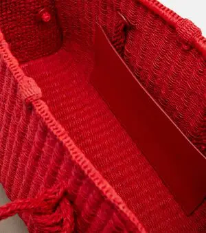 Jacquemus Turismo Small Raffia Bowling Bag