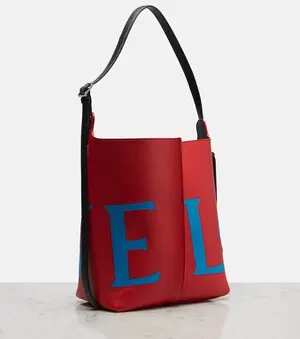 Loewe Bilbao Large Leather Bucket Bag - Red