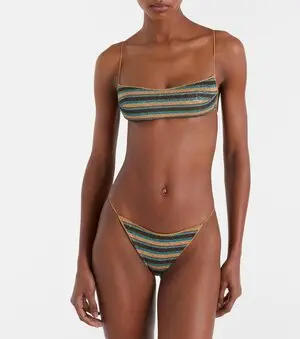 Oseree Lumière Striped Bikini