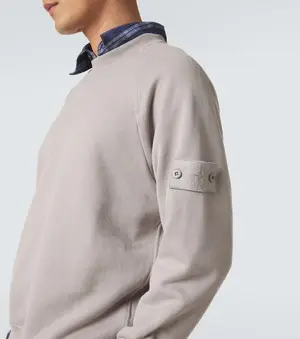 Stone Island Compass Cotton Jersey Sweatshirt - Grey
