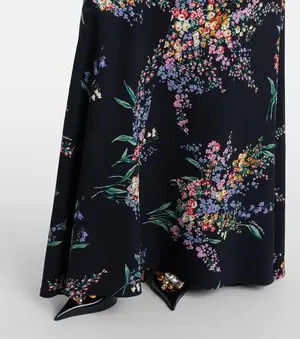 Dolce & Gabbana Floral Silk-blend Charmeuse Maxi Dress