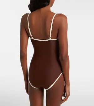 Jade Swim Layla One Piece Swimsuit - Brown