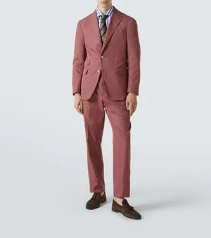 Dunhill Cotton Straight-leg Pants - Red