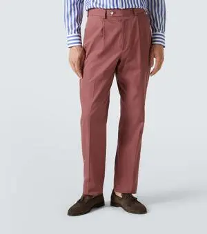 Dunhill Cotton Straight-leg Pants - Red