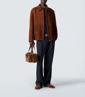 Miu Miu Utilitaire Suede Tote Bag
