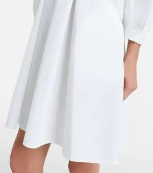 TOTEME Pleated Cotton Mini Dress