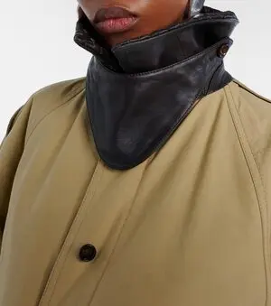 Bottega Veneta Intrecciato Leather-trimmed Blouson - Beige