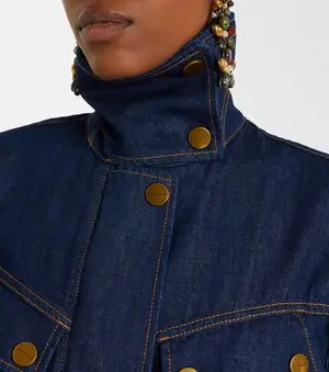 Zimmermann Luna Belted Denim Minidress