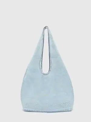 REFORMATION Aurelia Tote Bag Mist Floral Lace