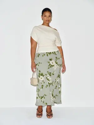 REFORMATION Iris Knit Top Es - Ivory