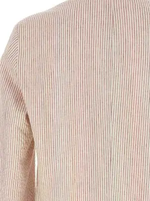 BARBA NAPOLI Easy J Striped Patch-pocket Blazer - Neutrals