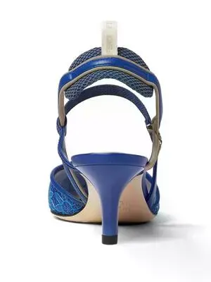 Fendi Colibrì Lite Floral Slingback Kitten Heels