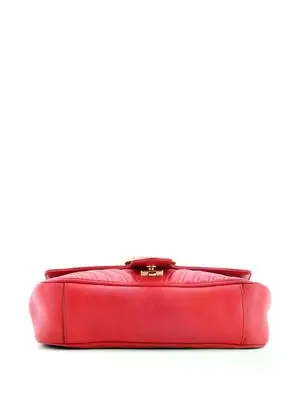 Gucci Gg Marmont Flap Bag Matelasse Leather Medium Shoulder Bag