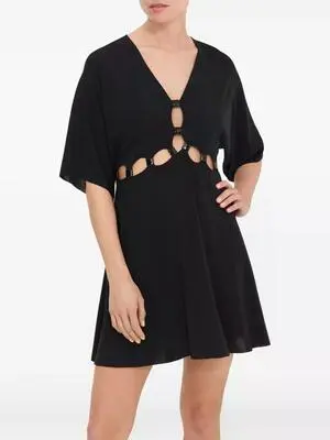 ERES Connection V-neck Cutout Dress - Black