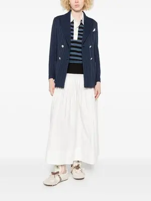 CIRCOLO 1901 Cotton Double-breasted Jacket - Blue