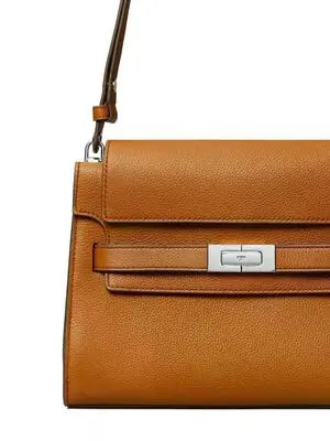 Tory Burch Lee Radziwill Buckle Shoulder Bag - Brown