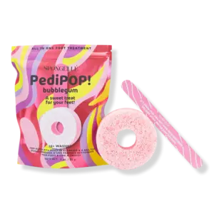 SPONGELLE Pedipop! Pedi Buffer & Nail File Body Wash Infused Exfoliating Foot Heel Scrub