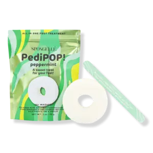 SPONGELLE Pedipop! Pedi Buffer & Nail File | All-in-one Pedi Treatment - Peppermint